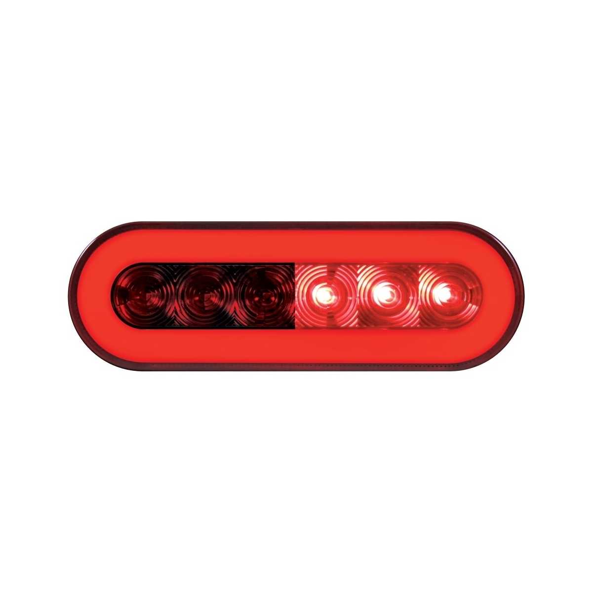 Stop, Turn, Tail & Back-Up Lights: 22 Red LED Oval GLO Stop, Turn and ...