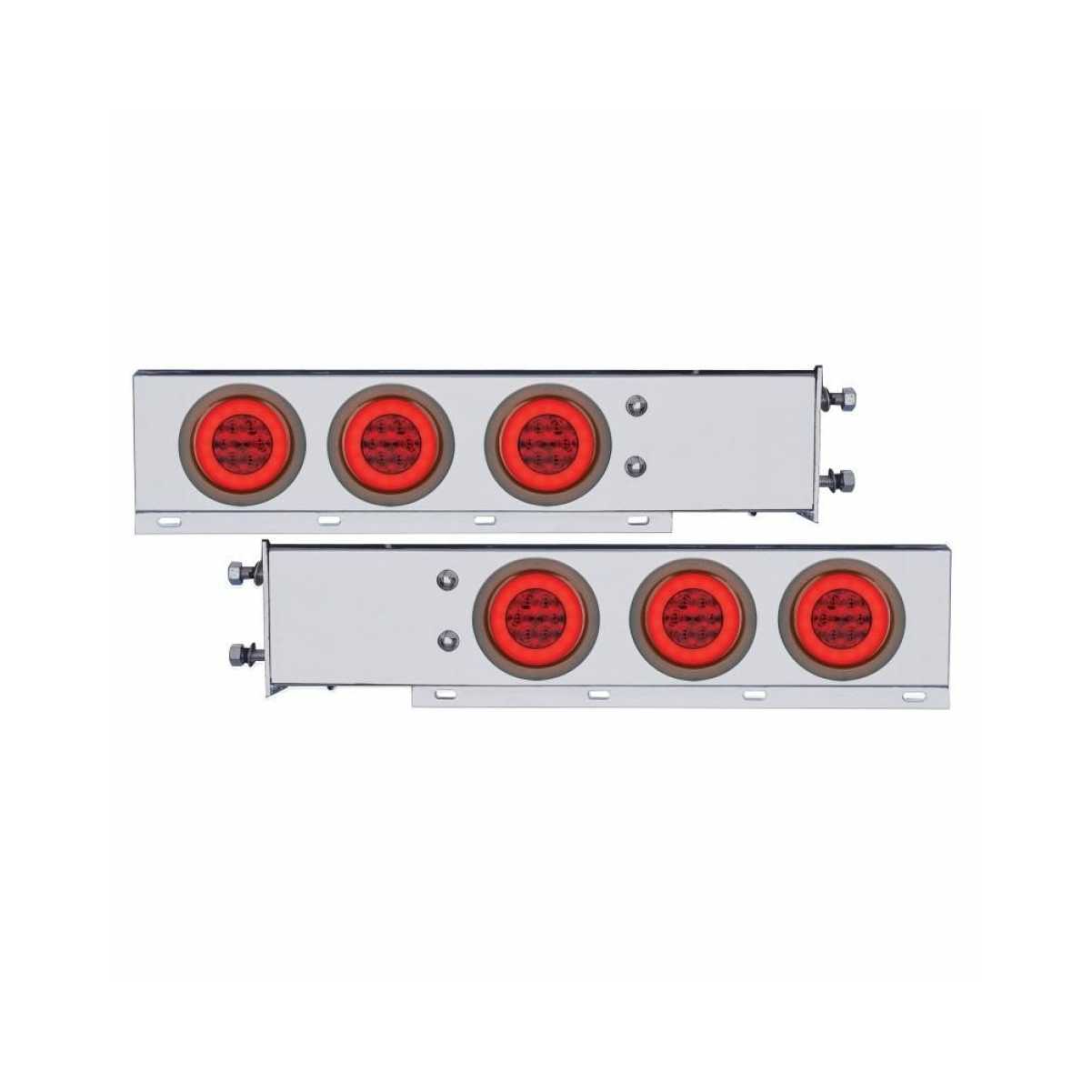 Mud Flap Rear Light Bars: 3-3/4 Inch Bolt Pattern Spring Loaded Rear ...