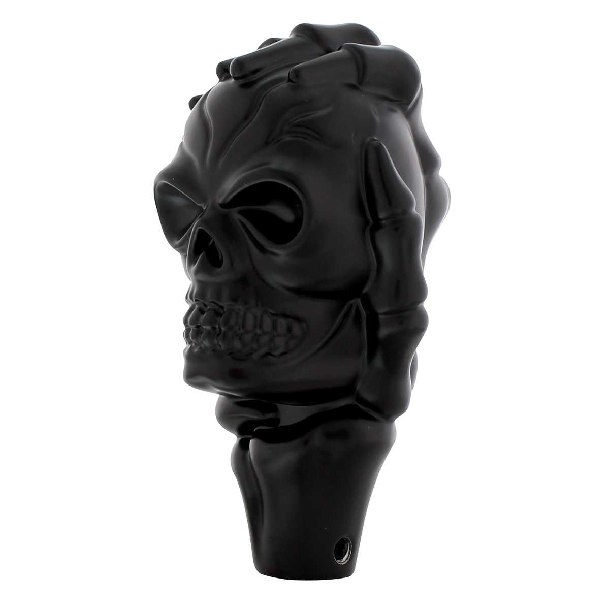 Shifter & Knobs: Black Skull Gearshift Knob with 13/15/18 Speed Adapter