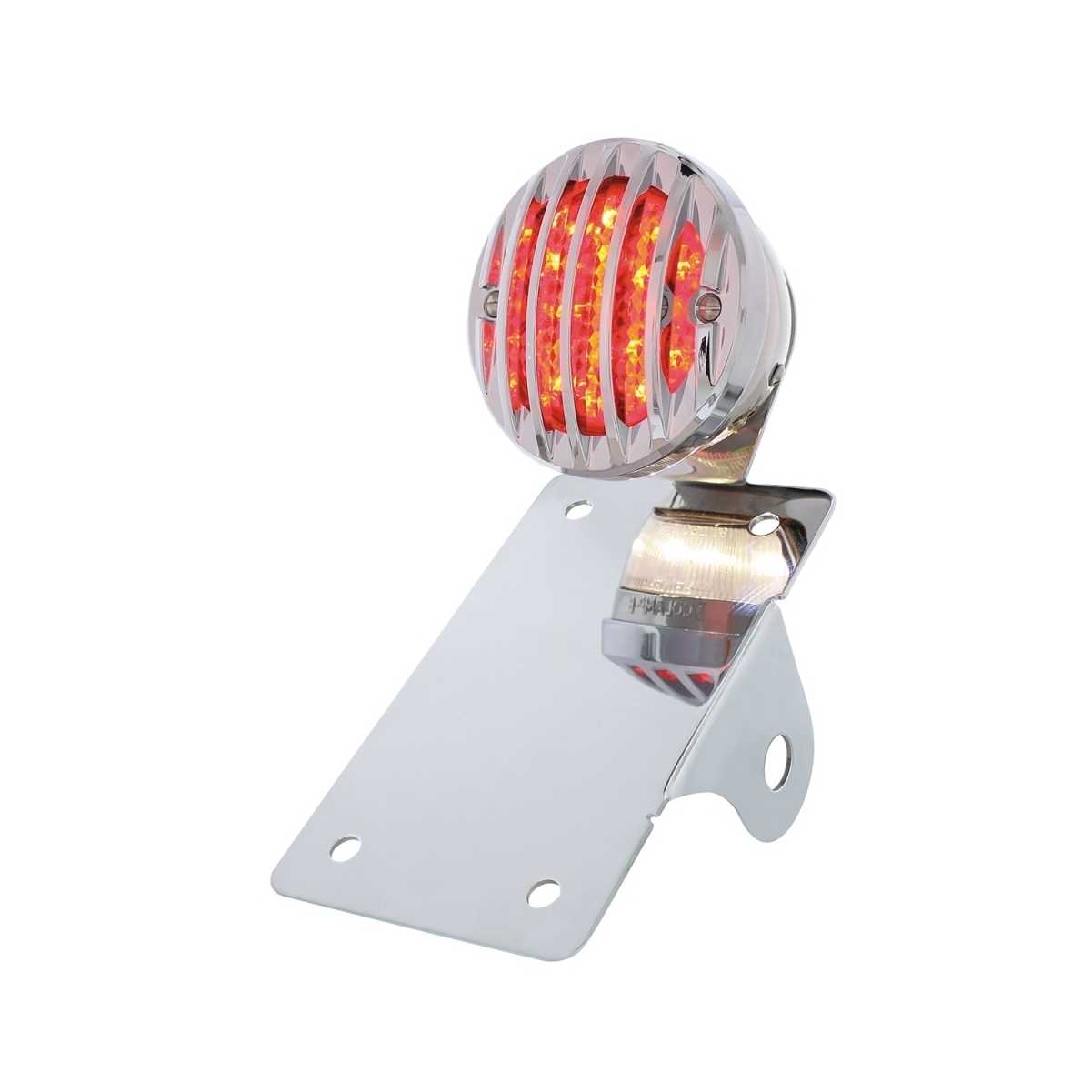 Tail & License Light: Motorcycle LED Bobber Vertical Tail Light with ...