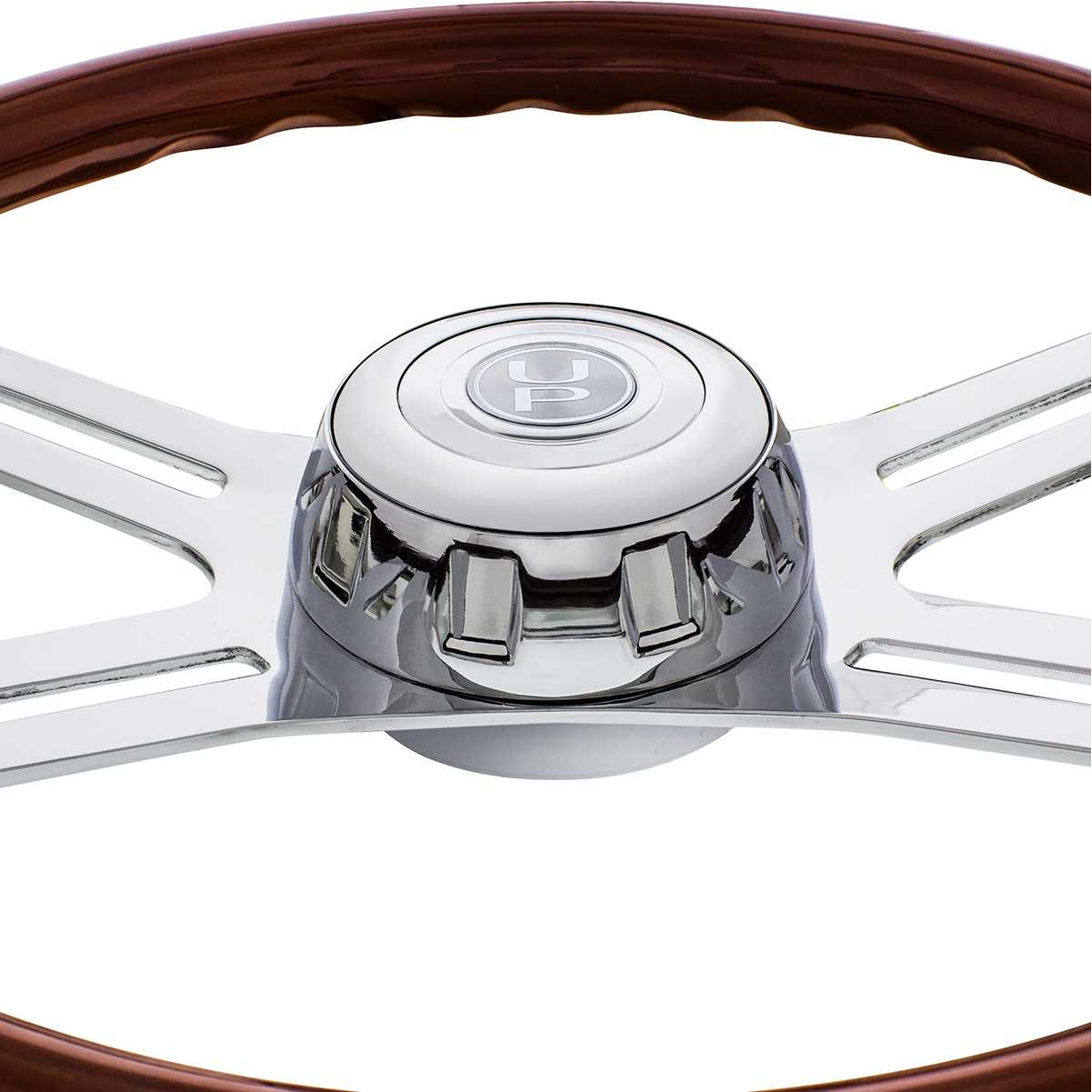 Steering Wheels: GT Style Wood Steering Wheel with Hub/Horn Button for ...