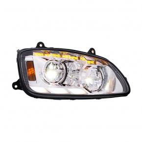 Headlights: LED Headlight with Triple Position Light Bars for Kenworth ...