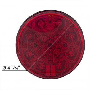 Stop, Turn, Tail & Back-Up Lights: 12 Red LED 4 Inch Round Stop, Turn ...