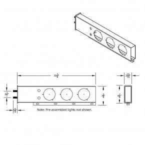 Mud Flap Rear Light Bars: 2 1/2 Inch Bolt Pattern Spring Loaded Rear ...