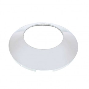 Front Hub Caps: Chrome Universal Front Hub Cap with Hubometer Hole