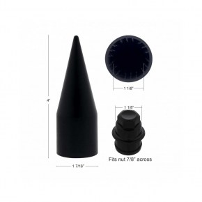Chevy & GMC: Black Spike Hubcap Nut Cover for 2003-2015 Chevy and GMC ...