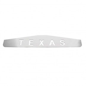 Mud Flap Plates: 4 Inch x 24 Inch Texas Bottom Mud Flap Plate - Welded Stud